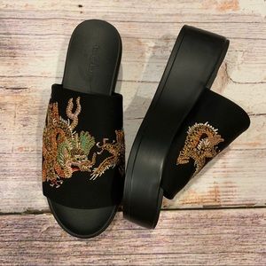 bebe | Shoes | Bebe Dragon Wedges New | Poshmark